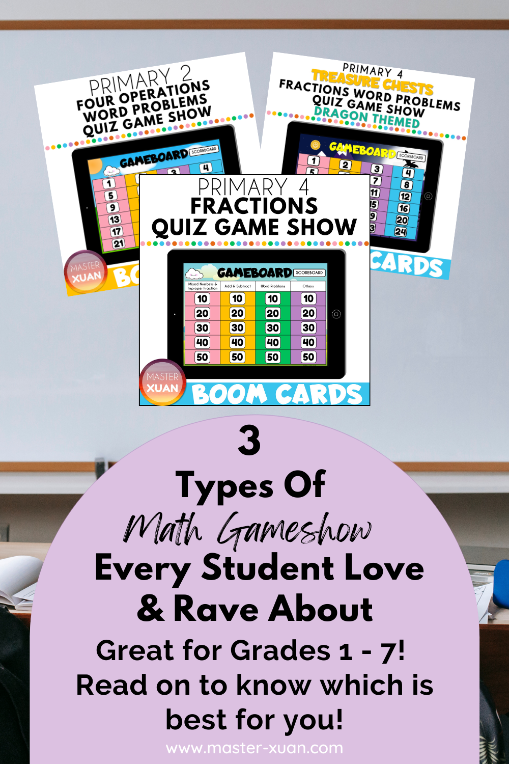 3 Types Of Math Gameshow Every Student Love & Rave About ~ Master Xuan