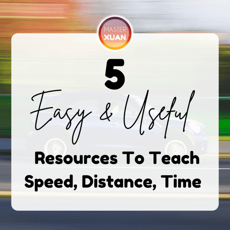 5 Easy And Useful Resources To Teach Speed, Distance, Time ~ Master Xuan