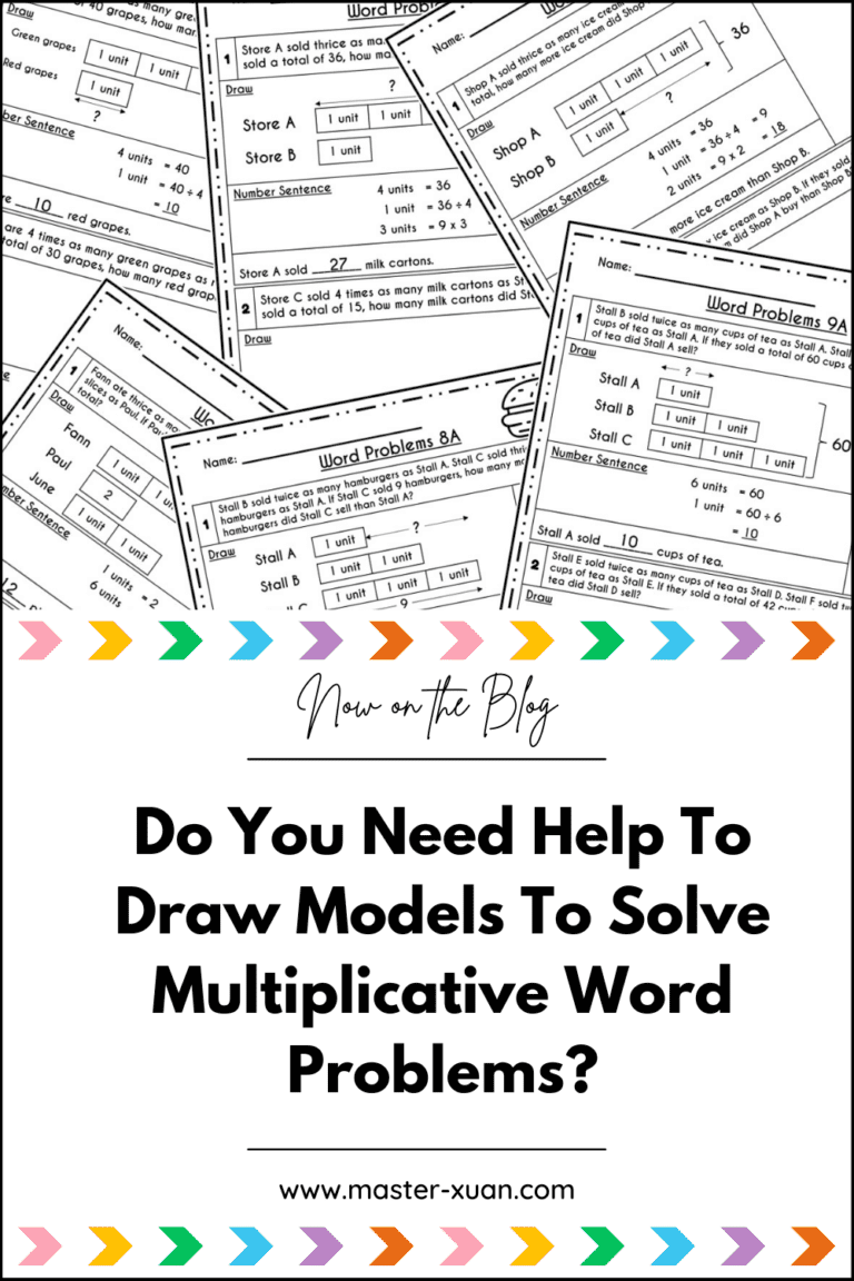 Do You Need Help To Draw Models To Solve Multiplicative Word Problems ...
