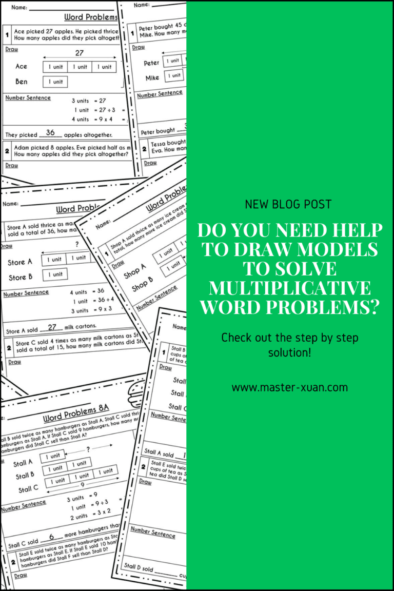 Do You Need Help To Draw Models To Solve Multiplicative Word Problems ...