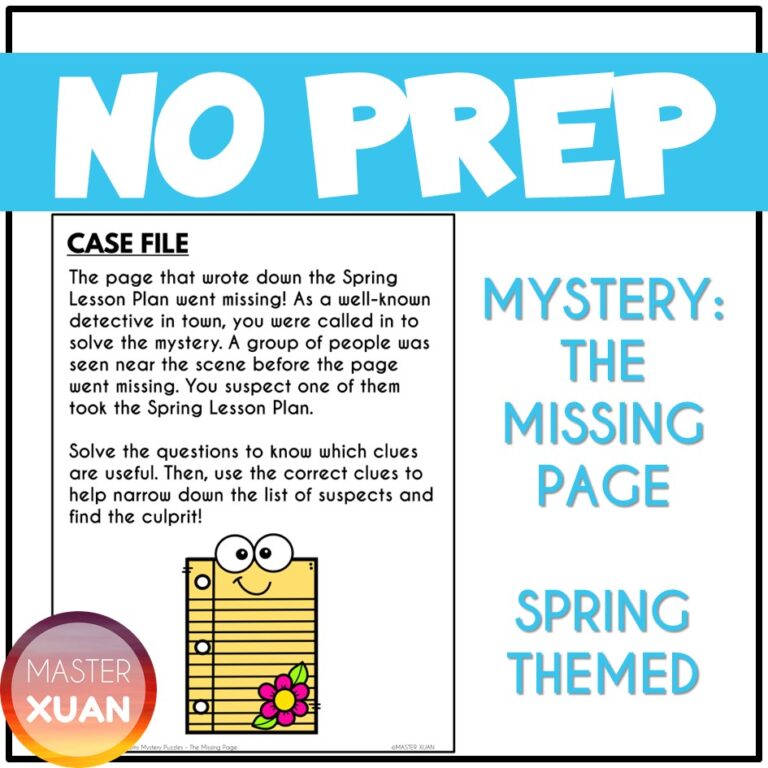 5 Interesting & Fun Mystery Activities For Kids To Learn Math ~ Master Xuan