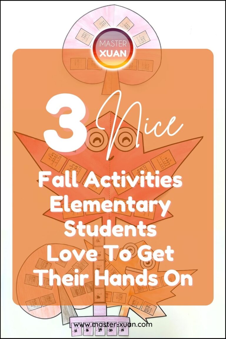 3 Nice Fall Activities Elementary Students Love To Get Their Hands On ...
