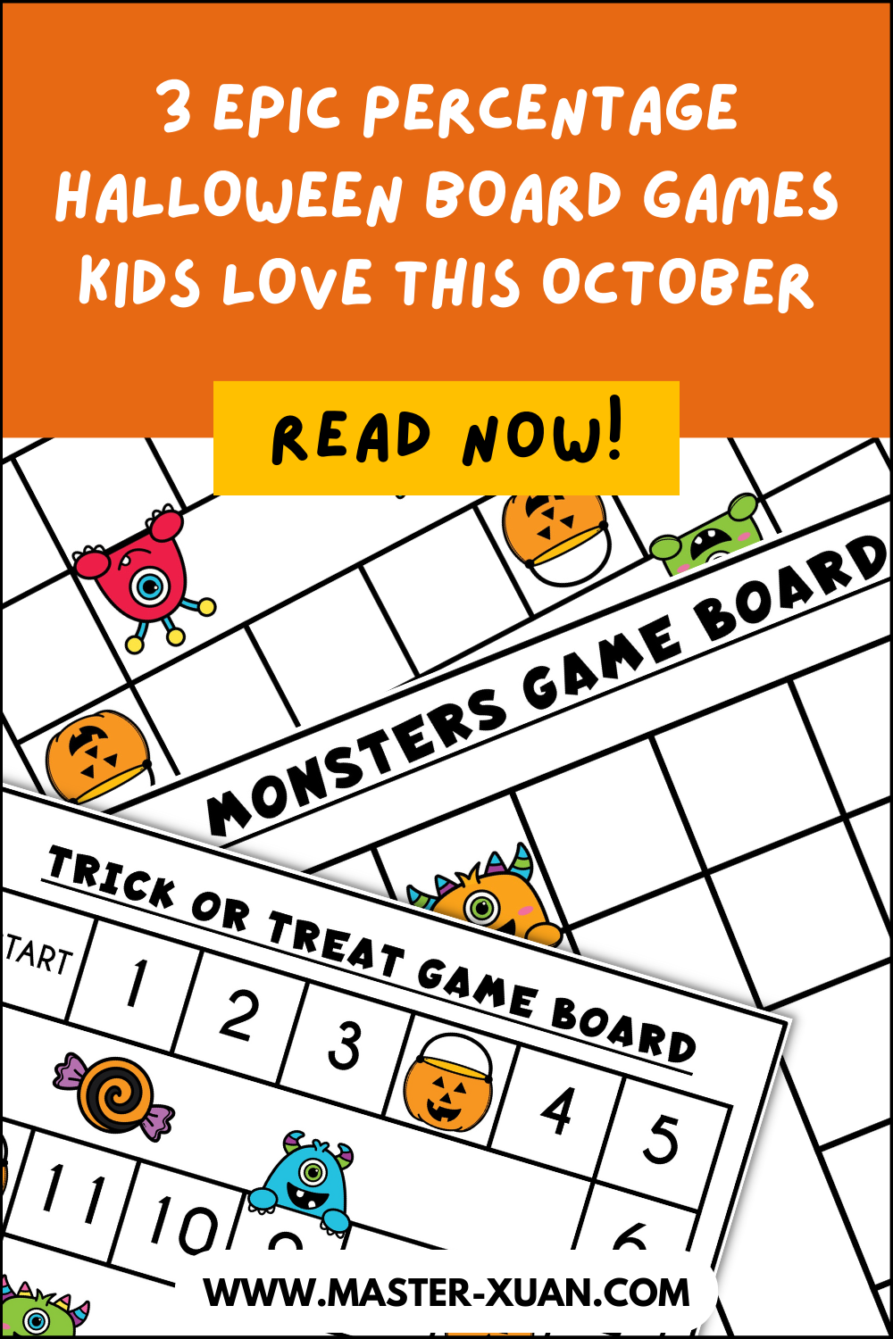 3 Epic Percentage Halloween Board Games Kids love This October ~ Master ...