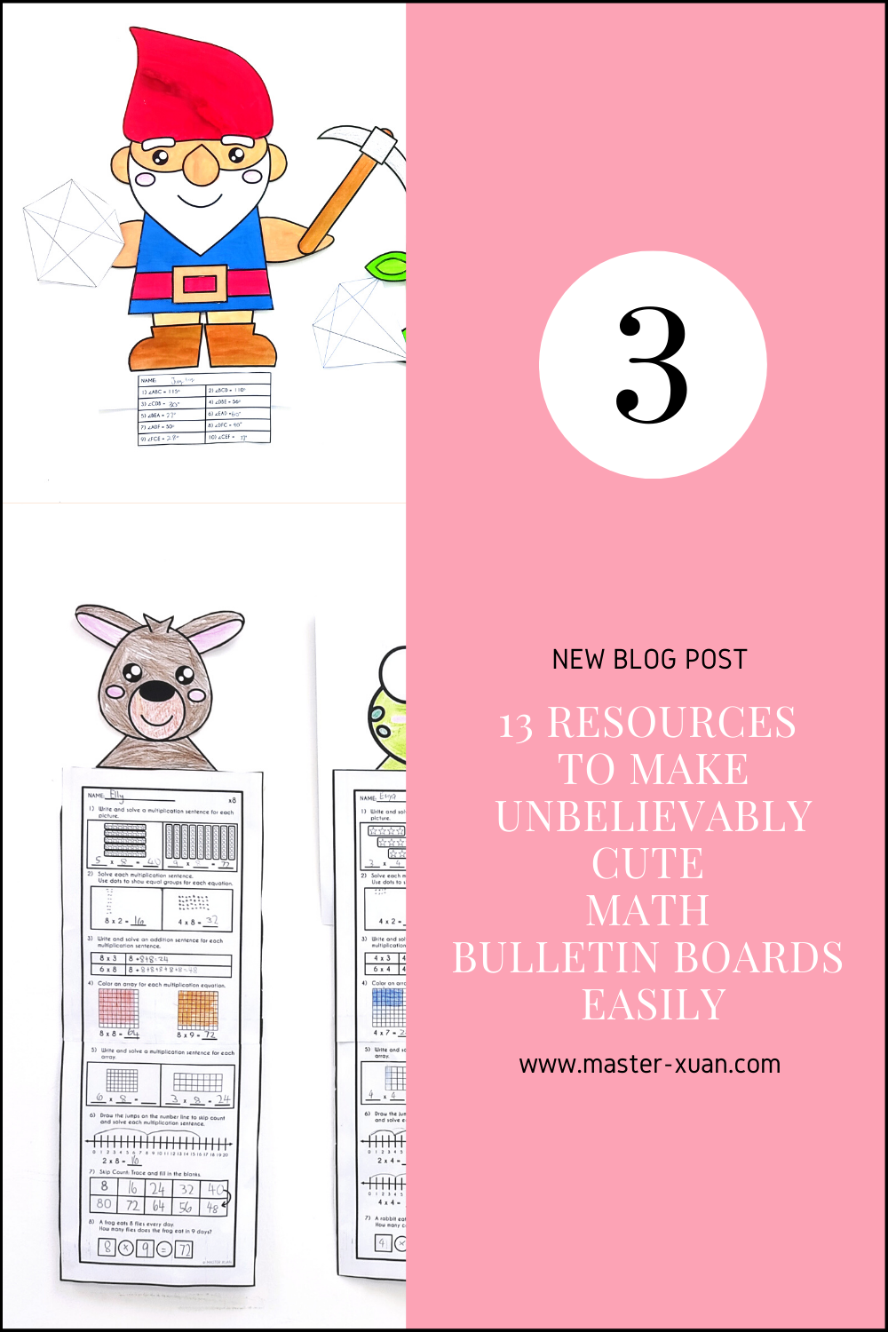 13 Resources To Make Unbelievably Cute Math Bulletin Boards Easily ...