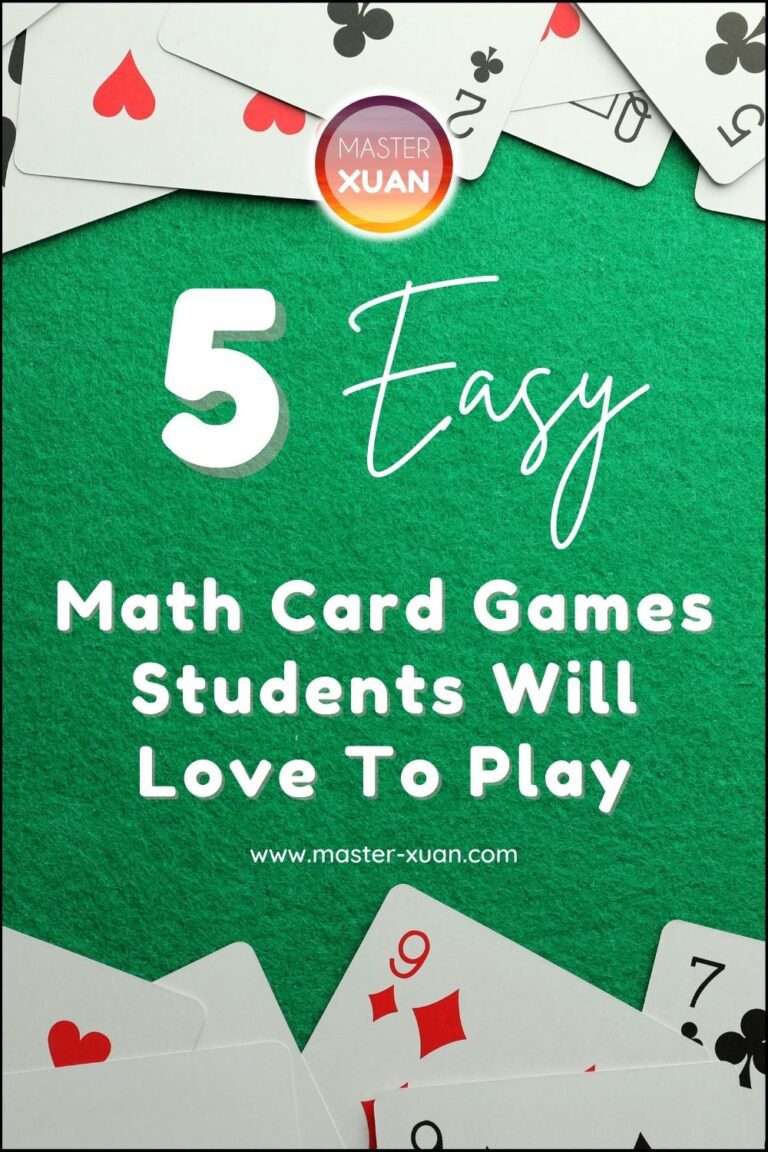 5 Easy Math Card Games Students Will Love To Play ~ Master Xuan