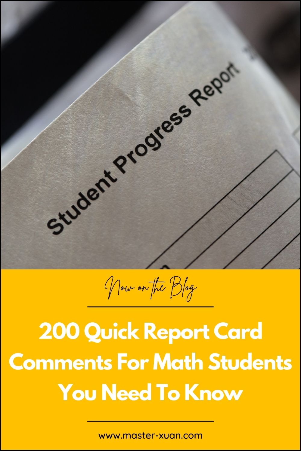 200 Quick Report Card Comments For Math Students You Need To Know ...