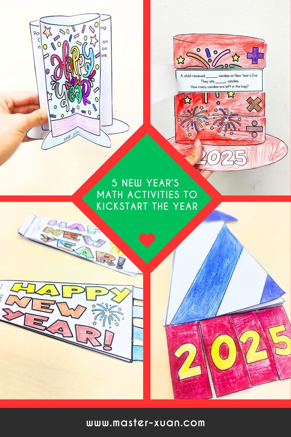 5 New Year’s Math Activities To Kickstart The Year ~ Master Xuan