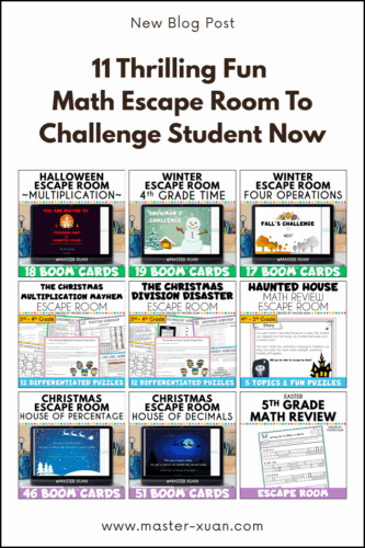 11 Thrilling Fun Math Escape Room To Challenge Student Now ~ Master Xuan