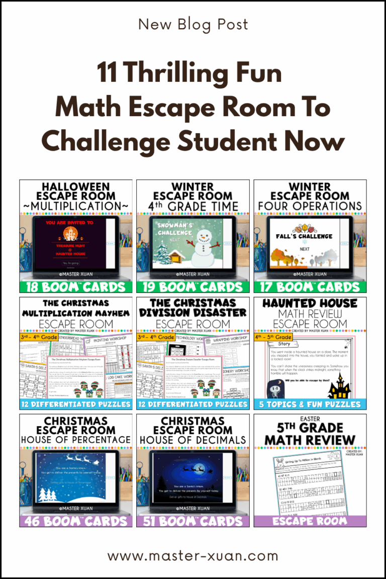 11 Thrilling Fun Math Escape Room To Challenge Student Now ~ Master Xuan