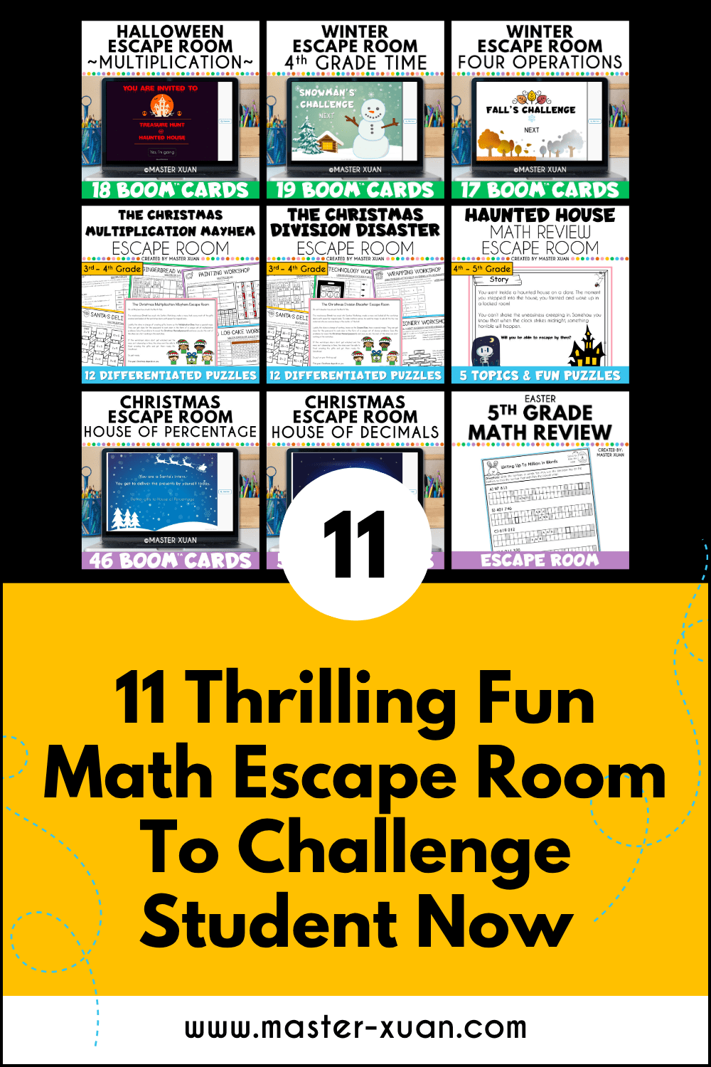 11 Thrilling Fun Math Escape Room To Challenge Student Now ~ Master Xuan