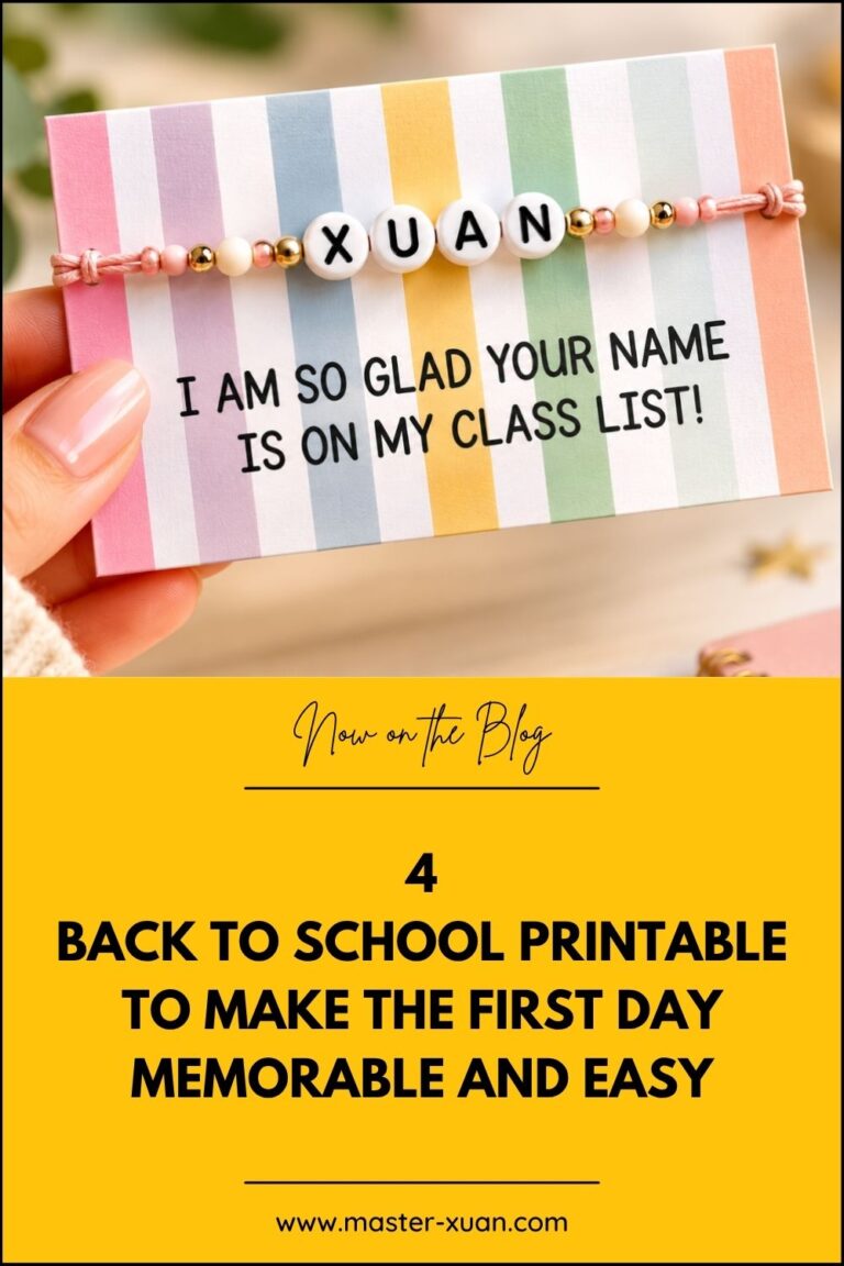4 Back to School Printable to Make the First Day Memorable and Easy ...